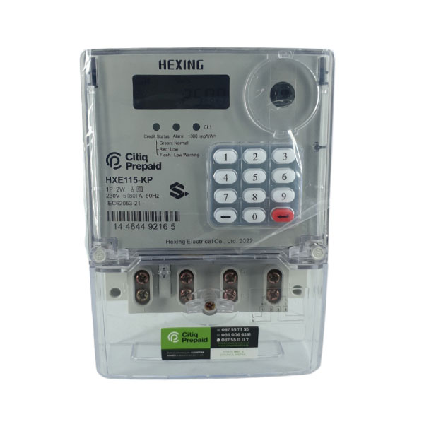 Prepaid Meter Single Phase Hexing. MYZ Appliances CC